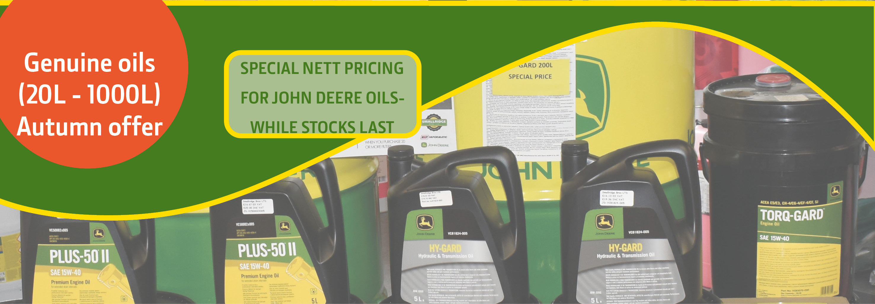 John Deere Tractor Sales covering Devon & Cornwall | Smallridge Bros Ltd